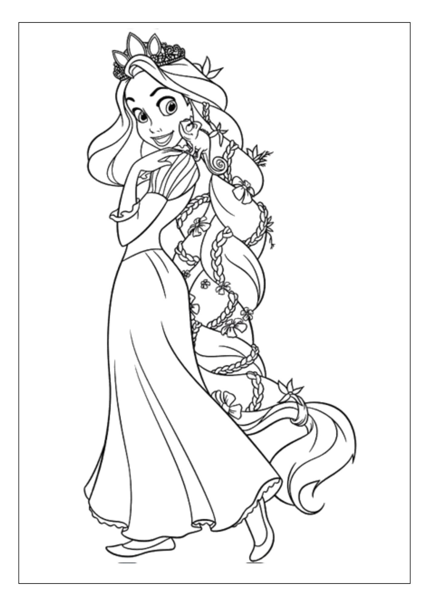 Disney Princess Faces Coloring Pages