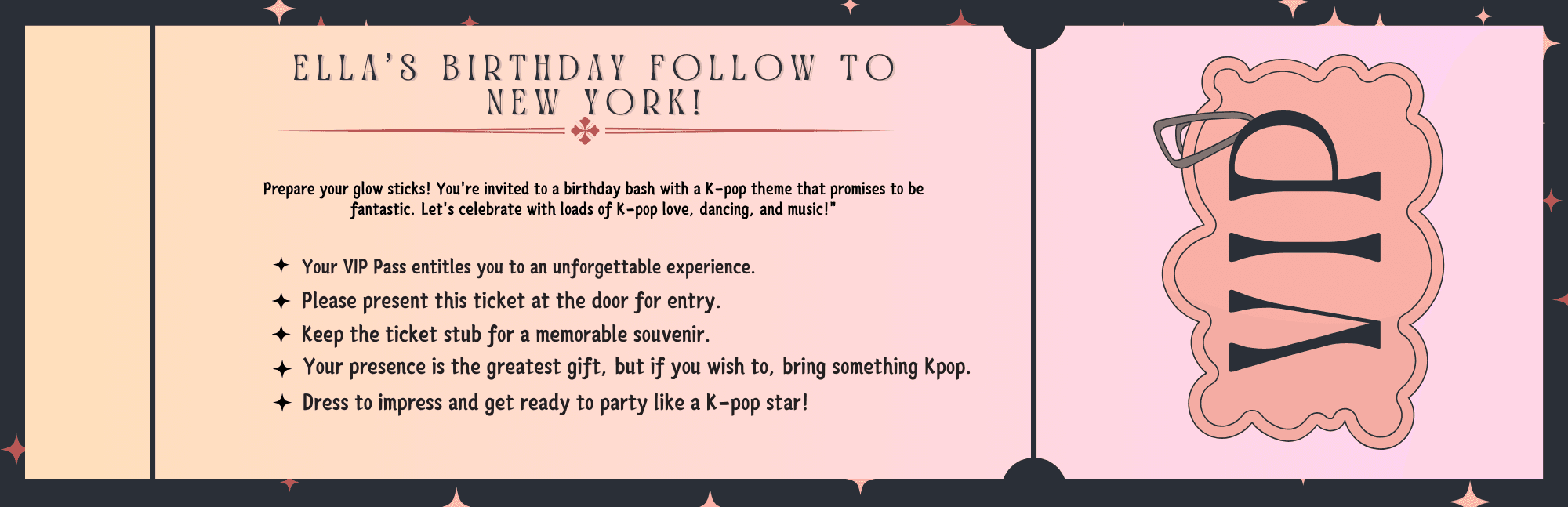 Ticket Stub Birthday Invitation Template Sip And Paint Ticket And
