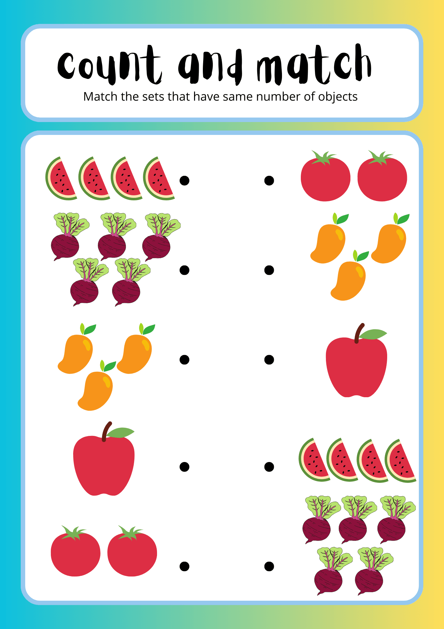 Same Worksheets Kindergarten