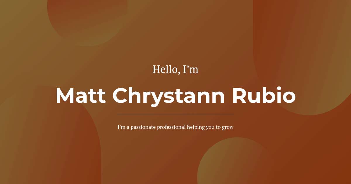 Matt Chrystann Rubio