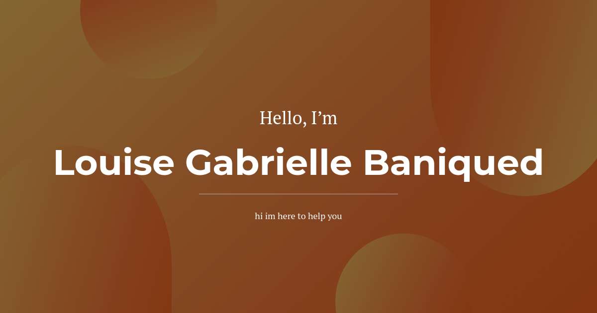 Louise Gabrielle Baniqued