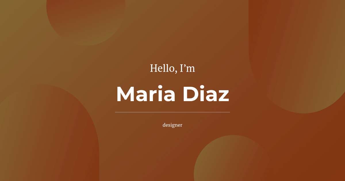 Maria Diaz