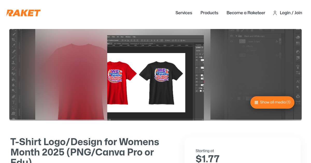 T-Shirt Logo/Design for Womens Month 2025 (PNG/Canva Pro or Edu) by ...