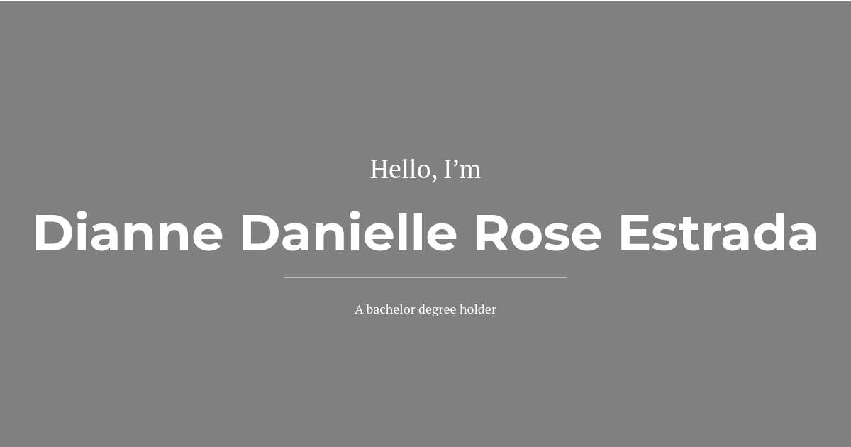 Dianne Danielle Rose Estrada