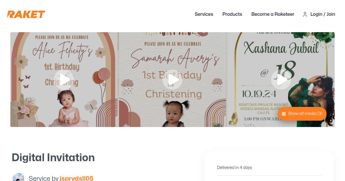 Digital Invitation by icreatedigi - Raket.PH