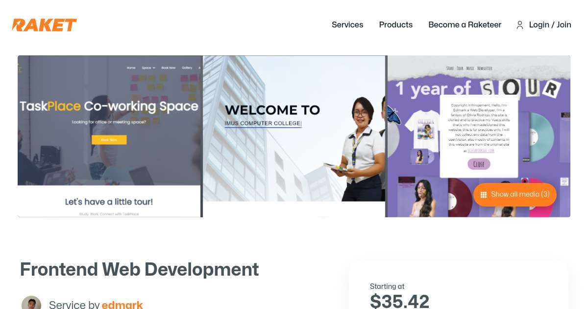 Frontend Web Development by edmark - Raket.PH