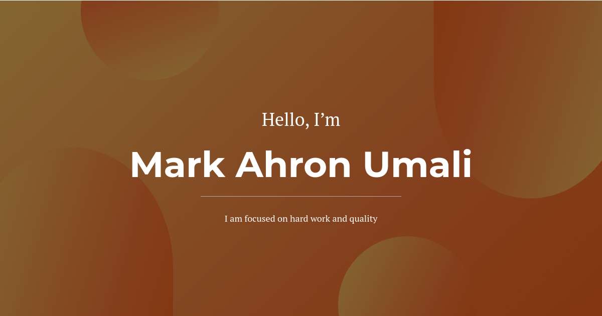 Mark Ahron Umali