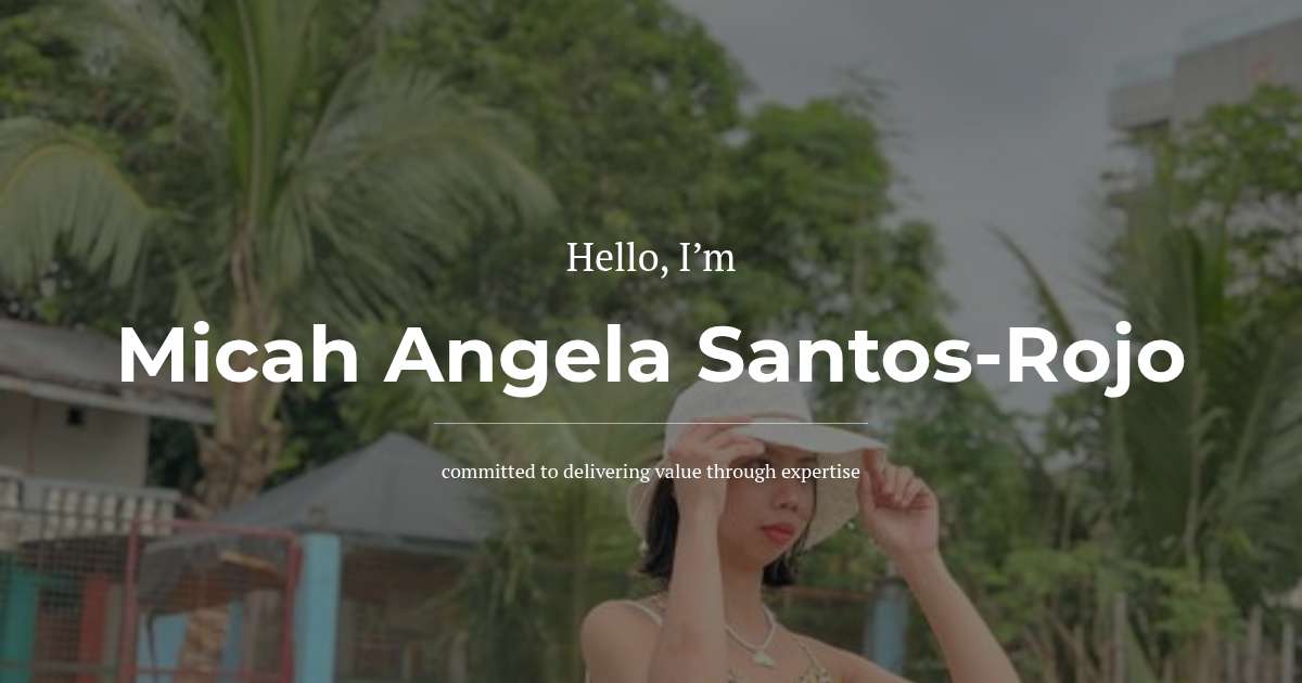 Micah Angela Santos-Rojo