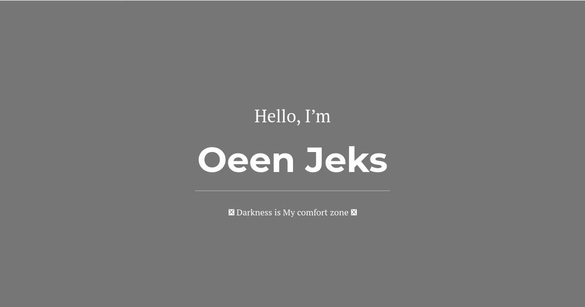 Oeen Jeks