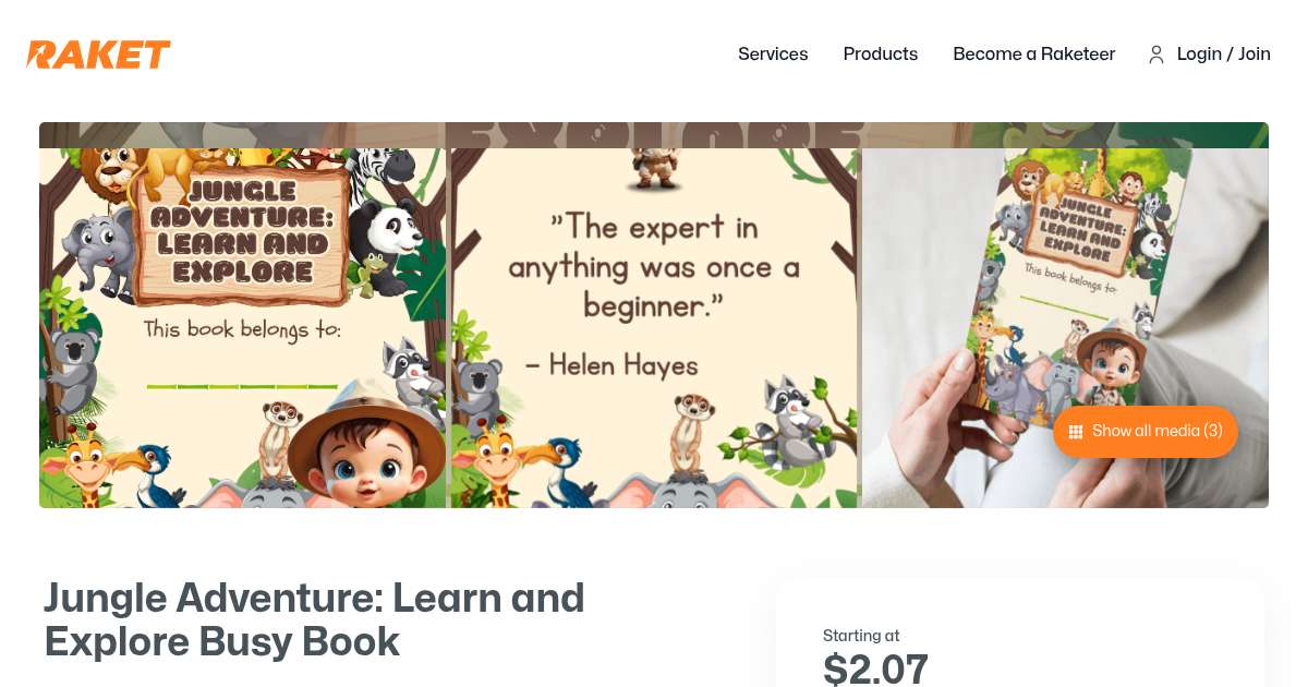 Jungle Adventure: Learn and Explore Busy Book by marielmina - Raket.PH