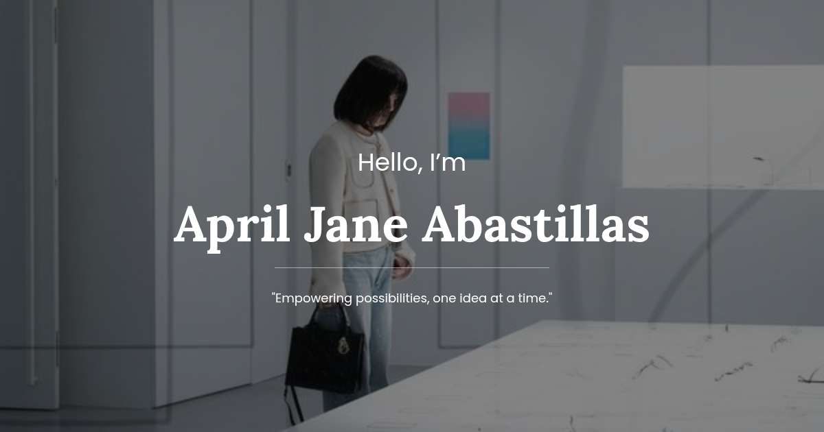 April Jane Abastillas