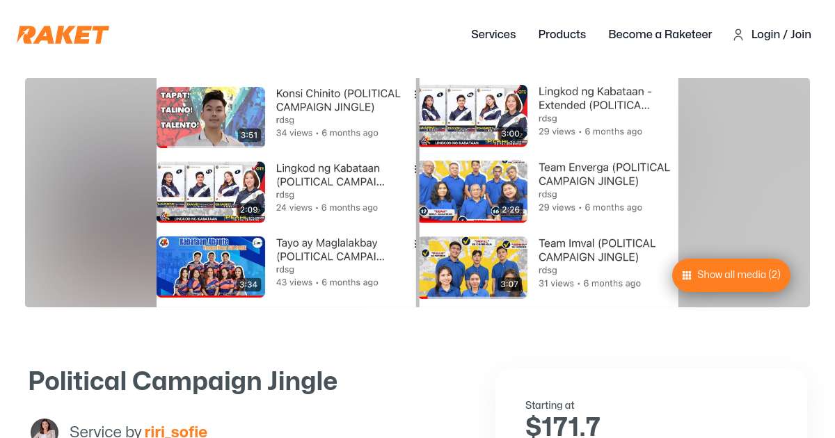 Political Campaign Jingle by riri_sofie - Raket.PH