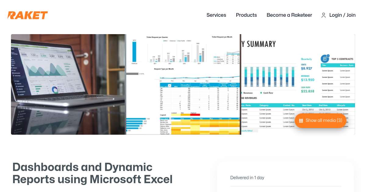 Dashboards and Dynamic Reports using Microsoft Excel by giankarla ...