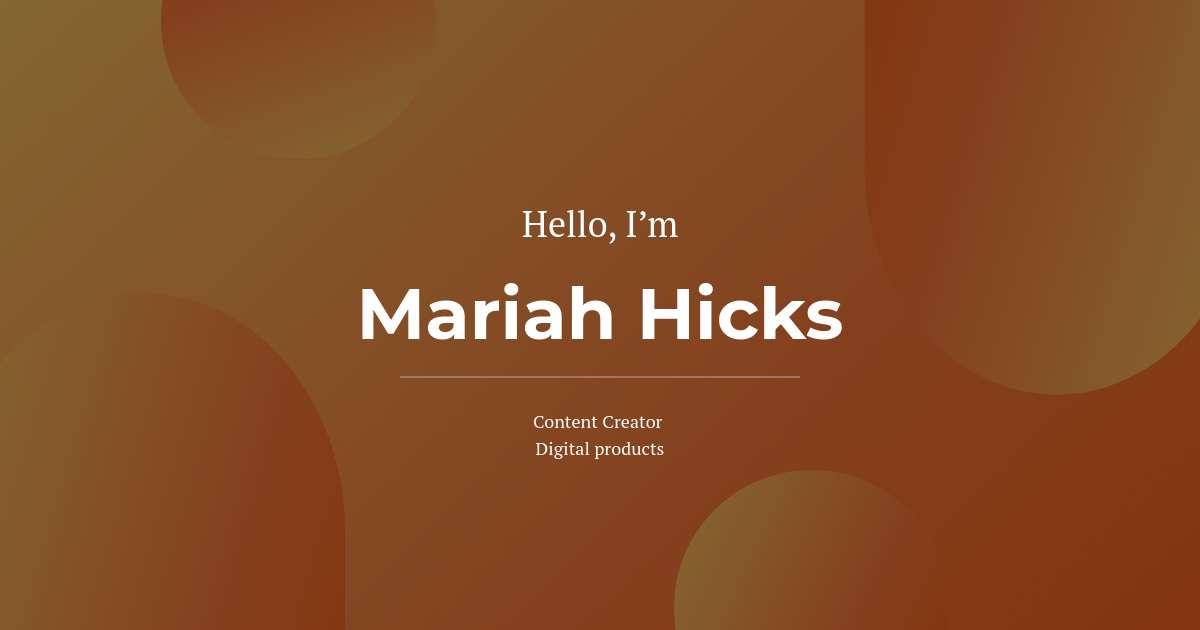 Mariah Hicks