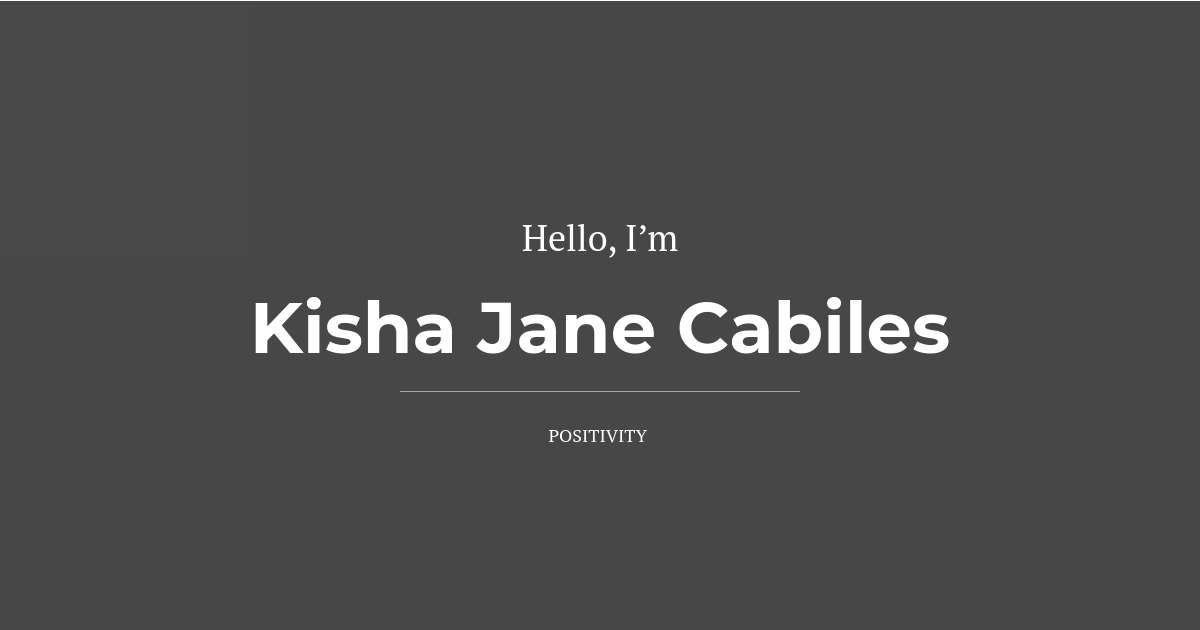 Kisha Jane Cabiles