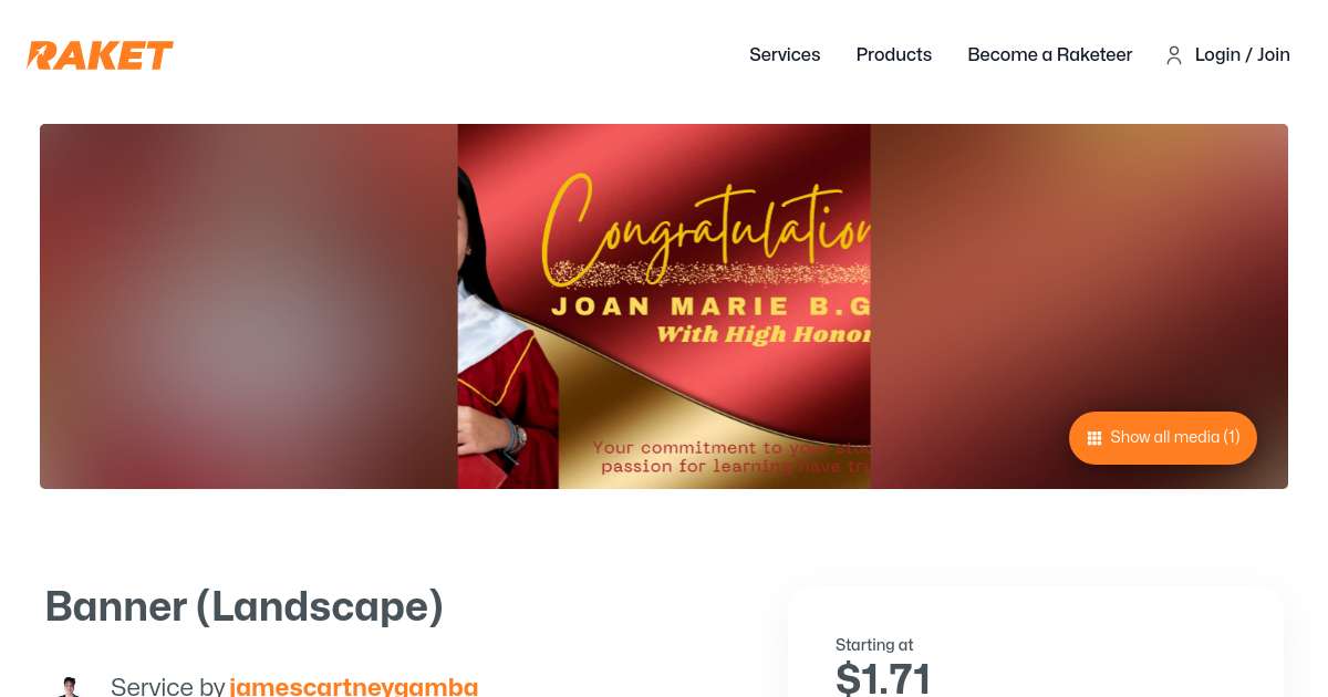 Professional Modern Graduation Banner (Landscape) by jamescartneygamba ...