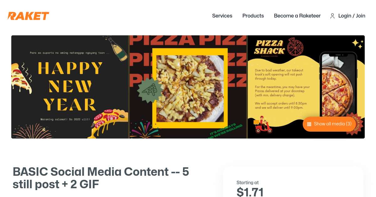 BASIC Social Media Content -- 5 still post + 2 GIF by yanacreates ...