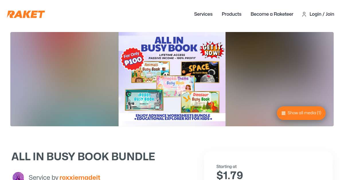 ALL IN BUSY BOOK BUNDLE by roxxdigitals - Raket.PH