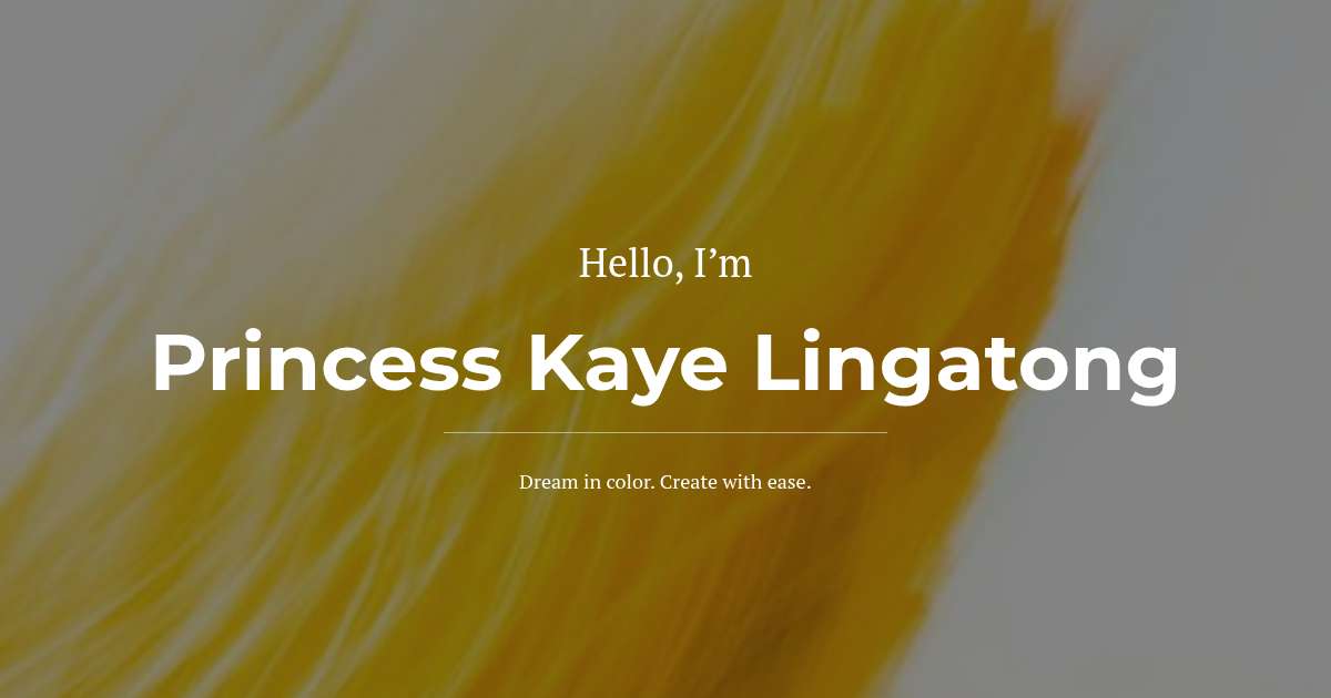 Princess Kaye Lingatong
