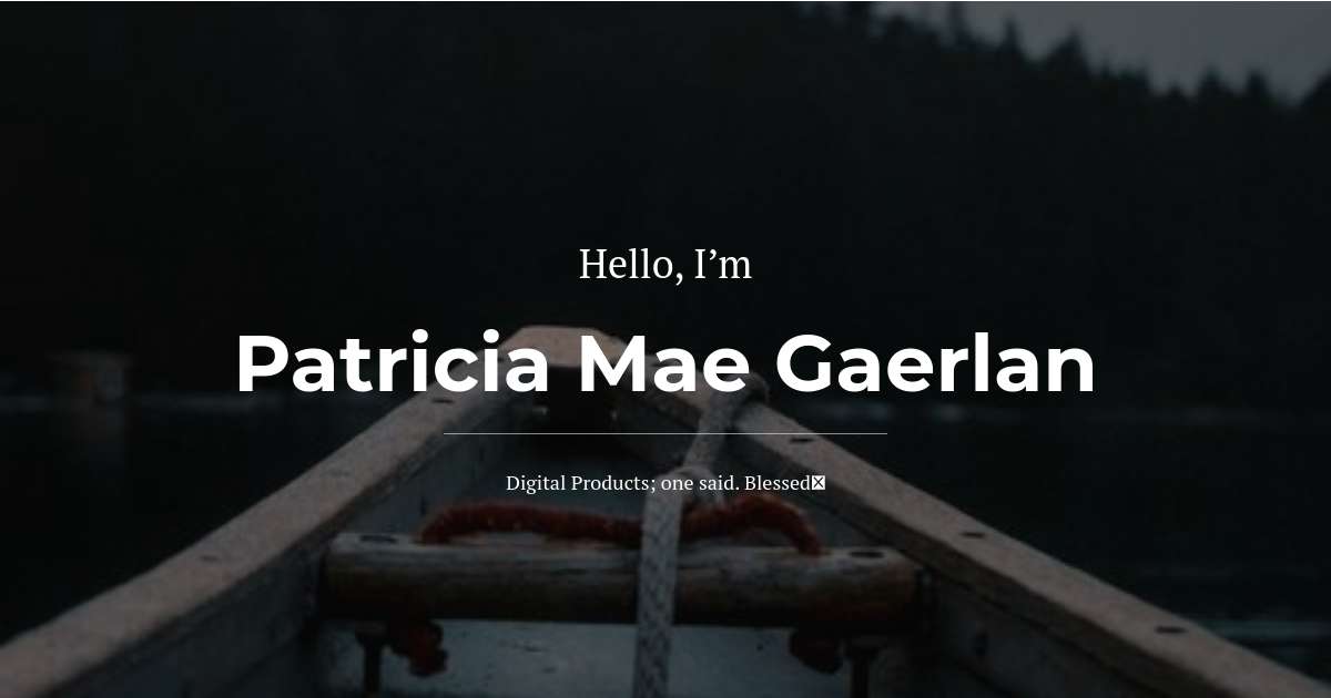Patricia Mae Gaerlan