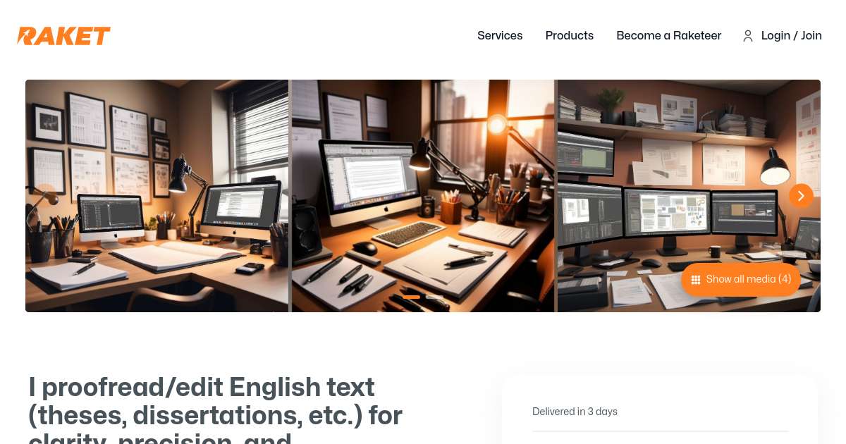 I proofread/edit English text (theses, dissertations, etc.) for clarity ...