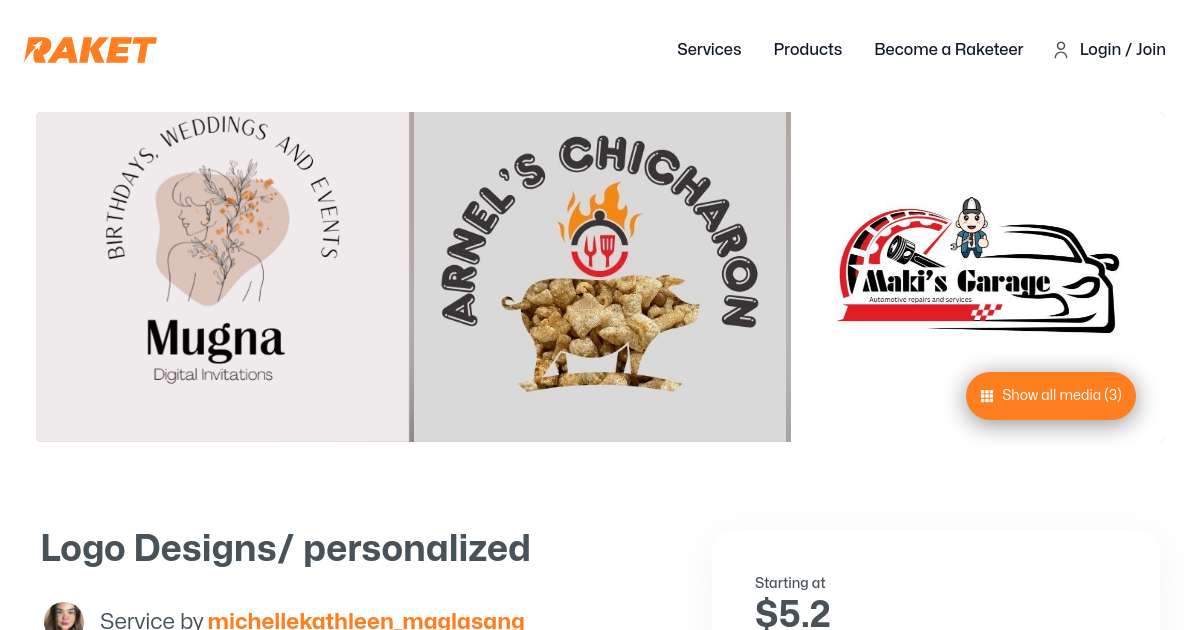 Logo Designs/ personalized by mugna.digital - Raket.PH