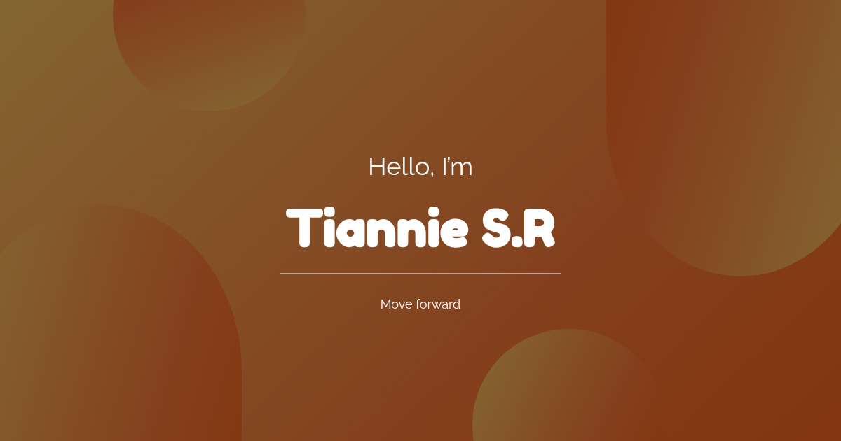 Tiannie S.R