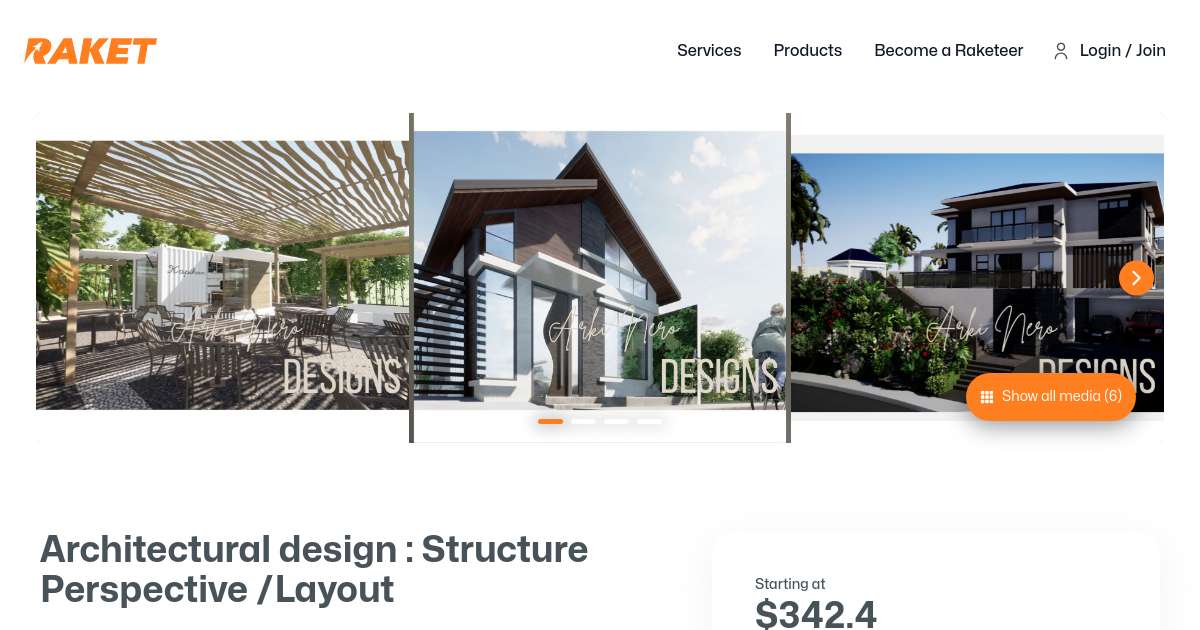 Architectural design : Structure Perspective /Layout by arkinero - Raket.PH