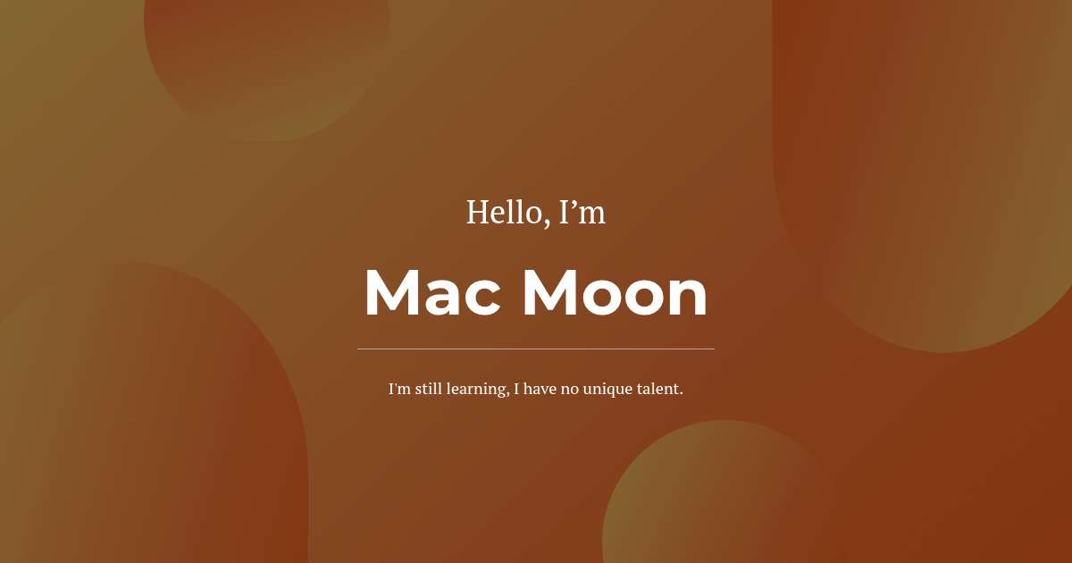 Mac Moon