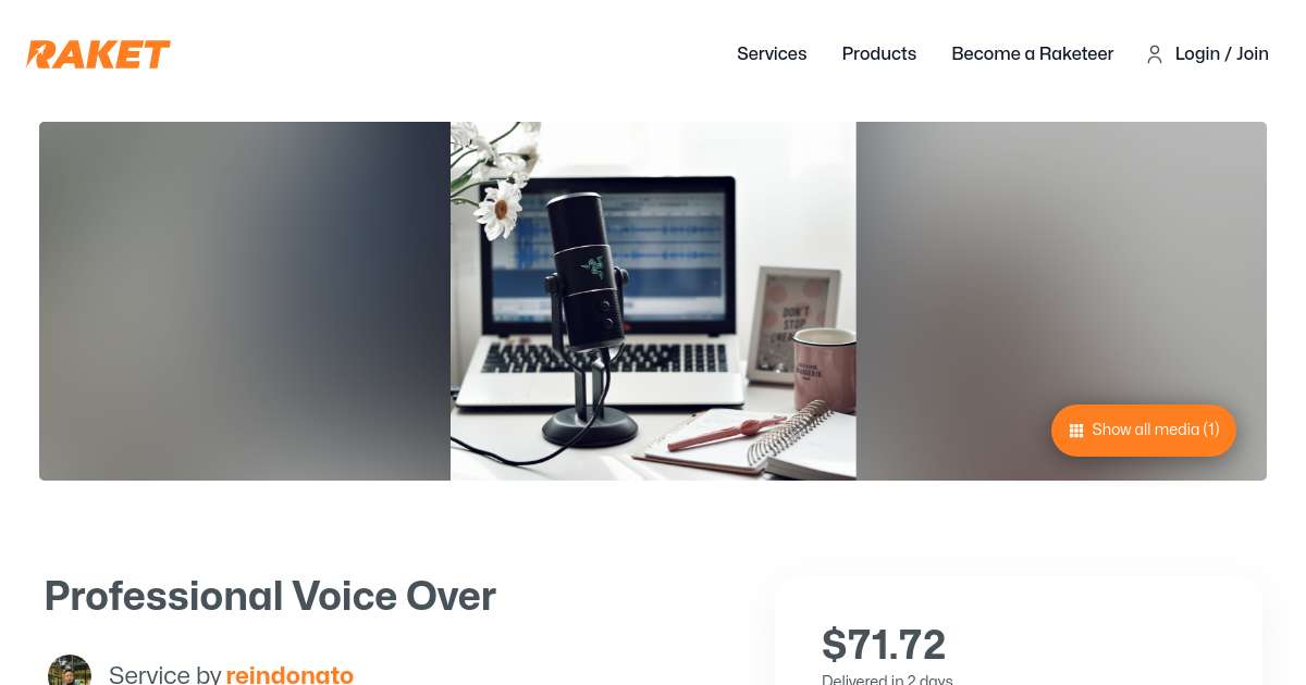 Professional Voice Over by reindonato - Raket.PH