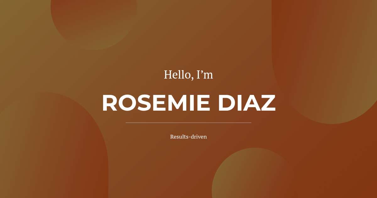 ROSEMIE DIAZ