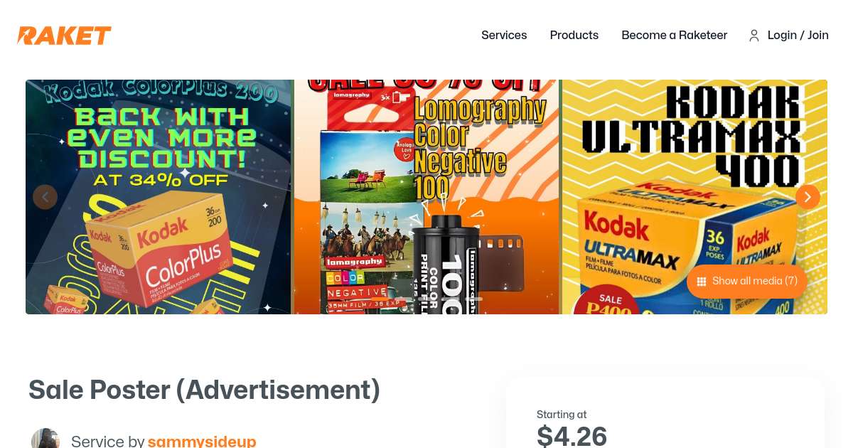 Poster Design (Advertisement) by sammysideup - Raket.PH