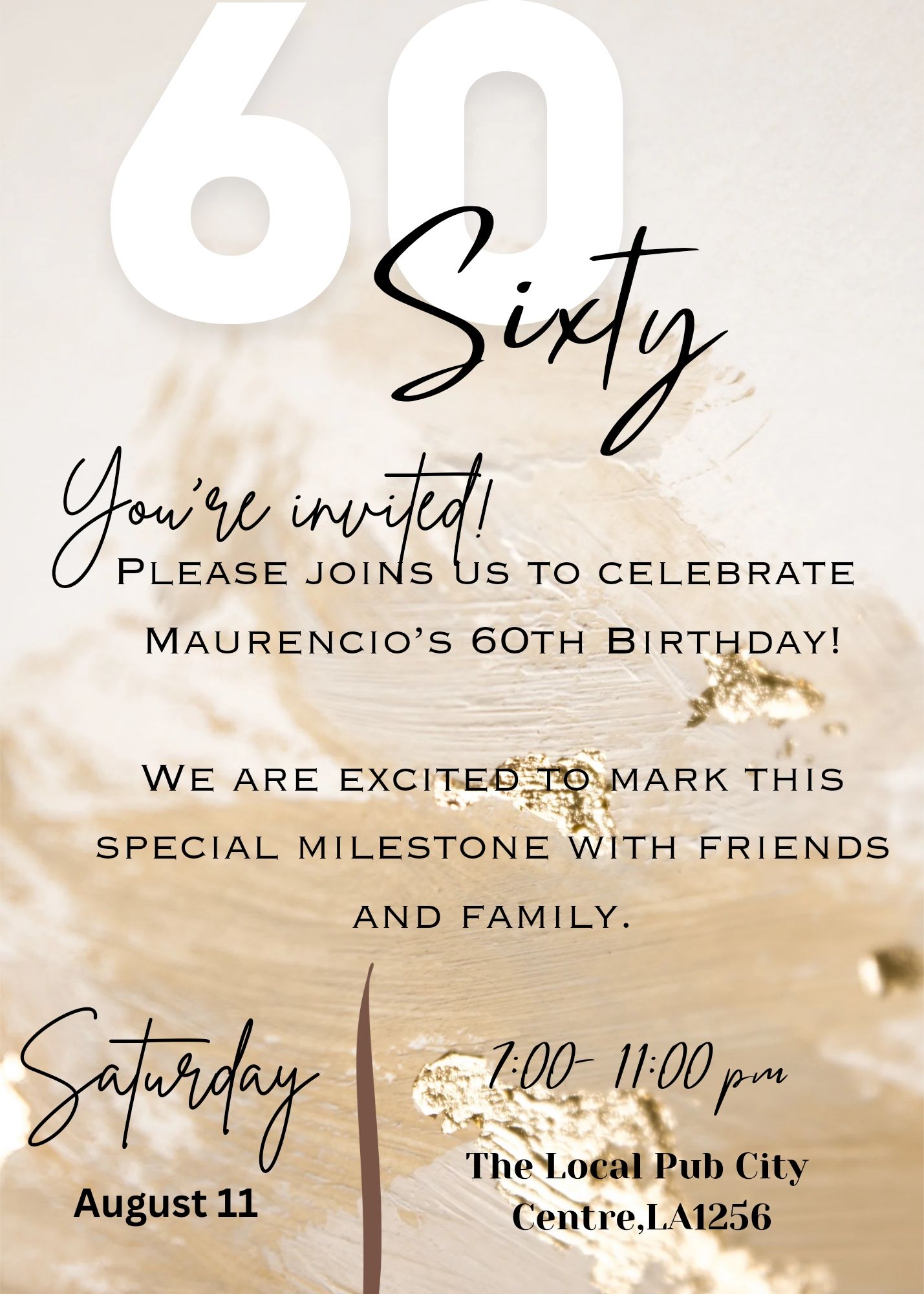 How To Write A 60th Birthday Invitation - Infoupdate.org