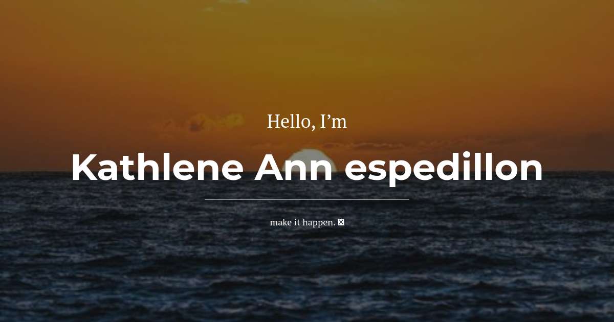 Kathlene Ann espedillon