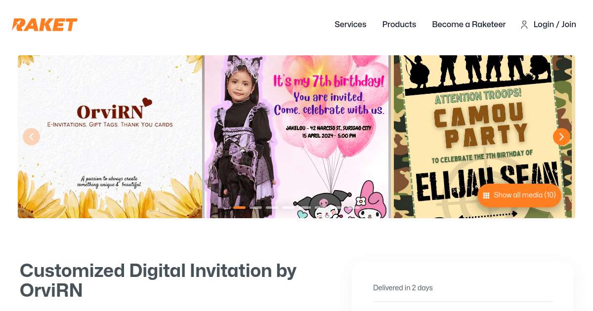 Customized Digital Invitations by OrviRN by orvirn - Raket.PH