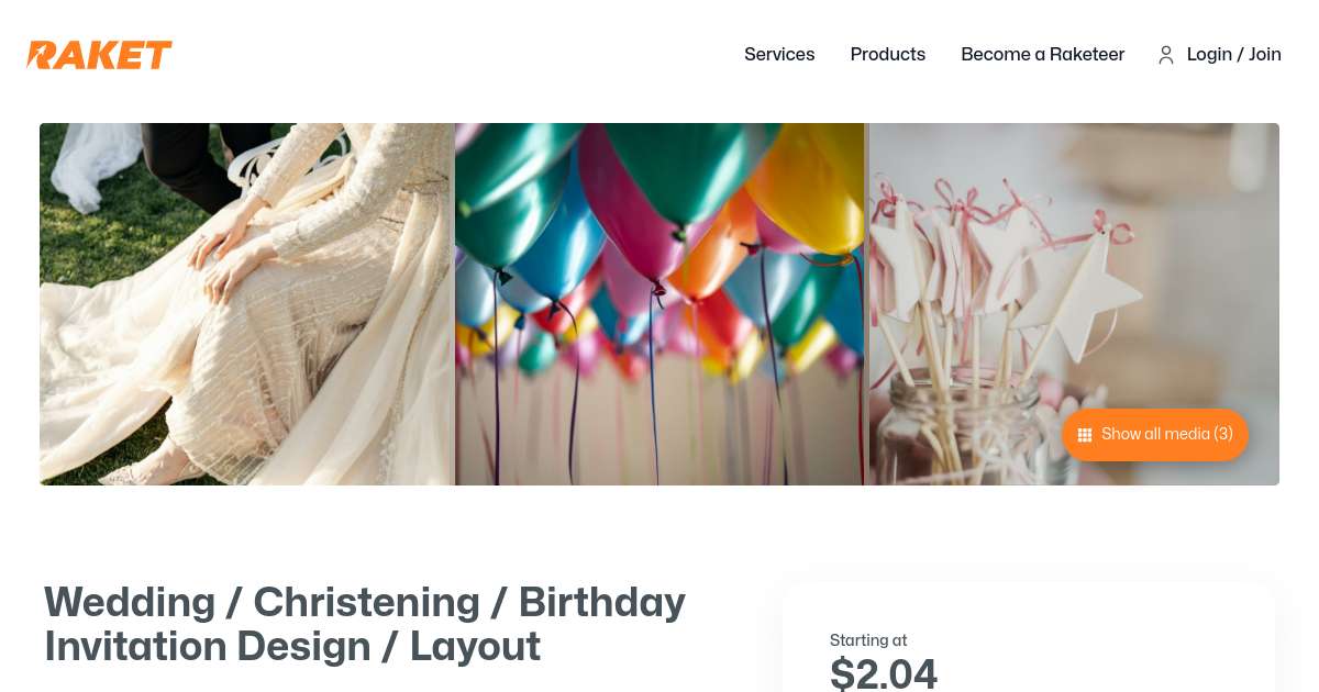 Birthday / Christening / Wedding Invitation Design / Layout by ...