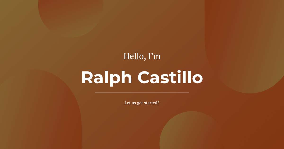 Ralph Castillo