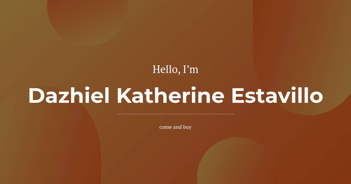 Dazhiel Katherine Estavillo