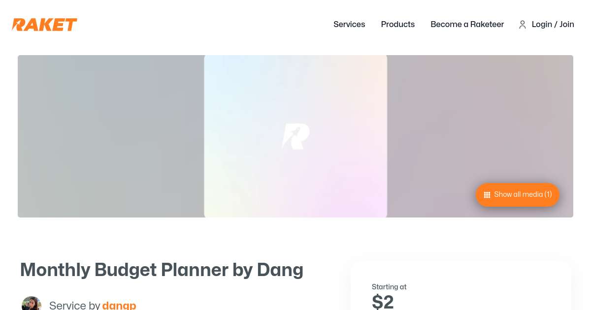 Monthly Budget Planner by Dang by dangdigitals - Raket.PH