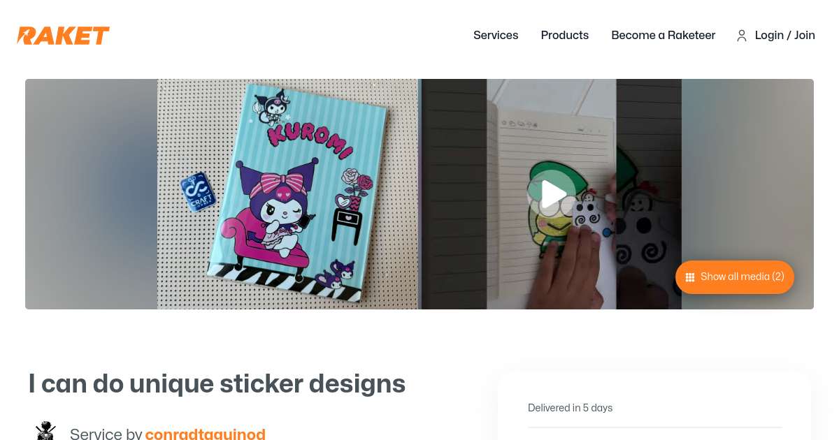 I can do unique sticker designs by conradtaguinod - Raket.PH