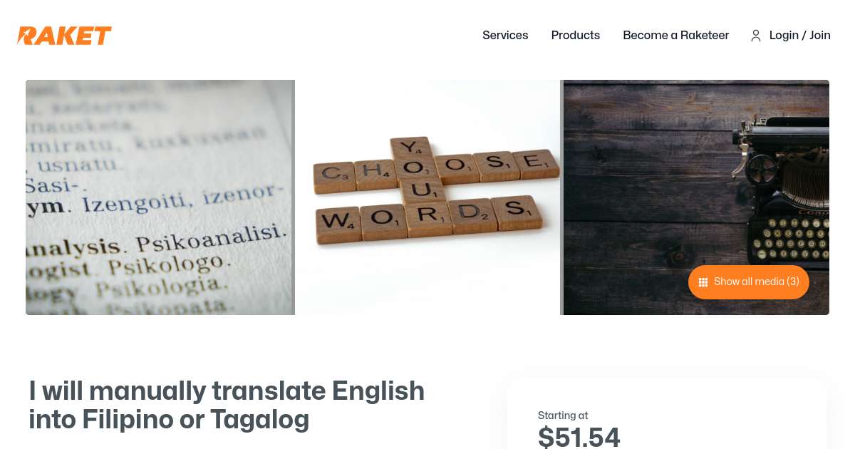 I will manually translate English into Filipino or Tagalog by ...