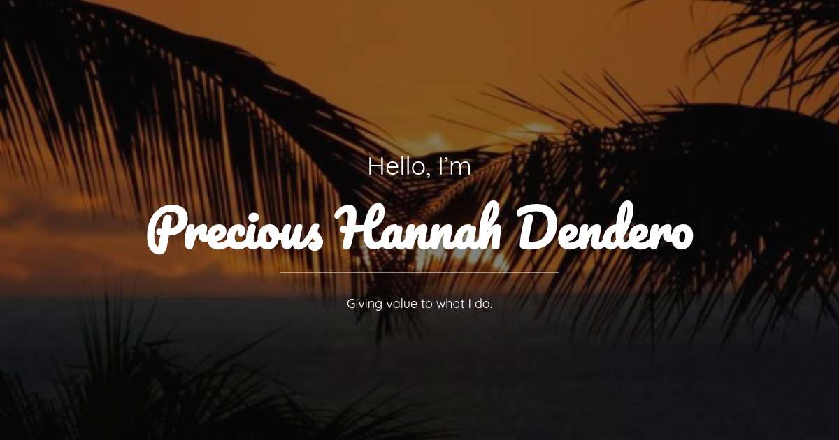 Precious Hannah Dendero