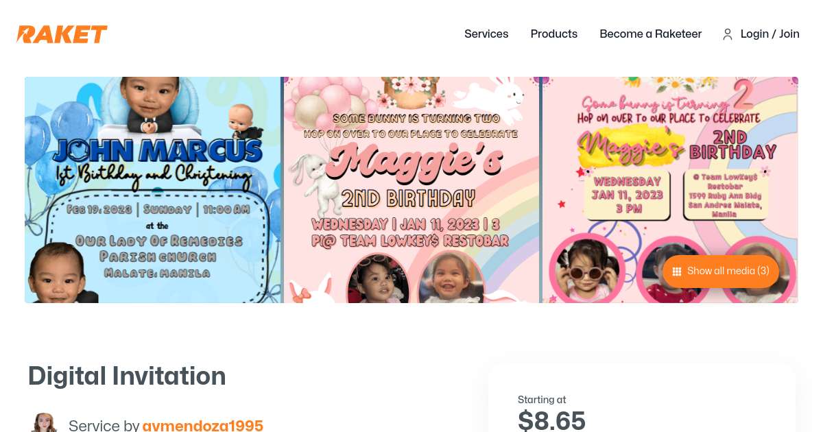 Digital Invitation by avmendoza1995 - Raket.PH