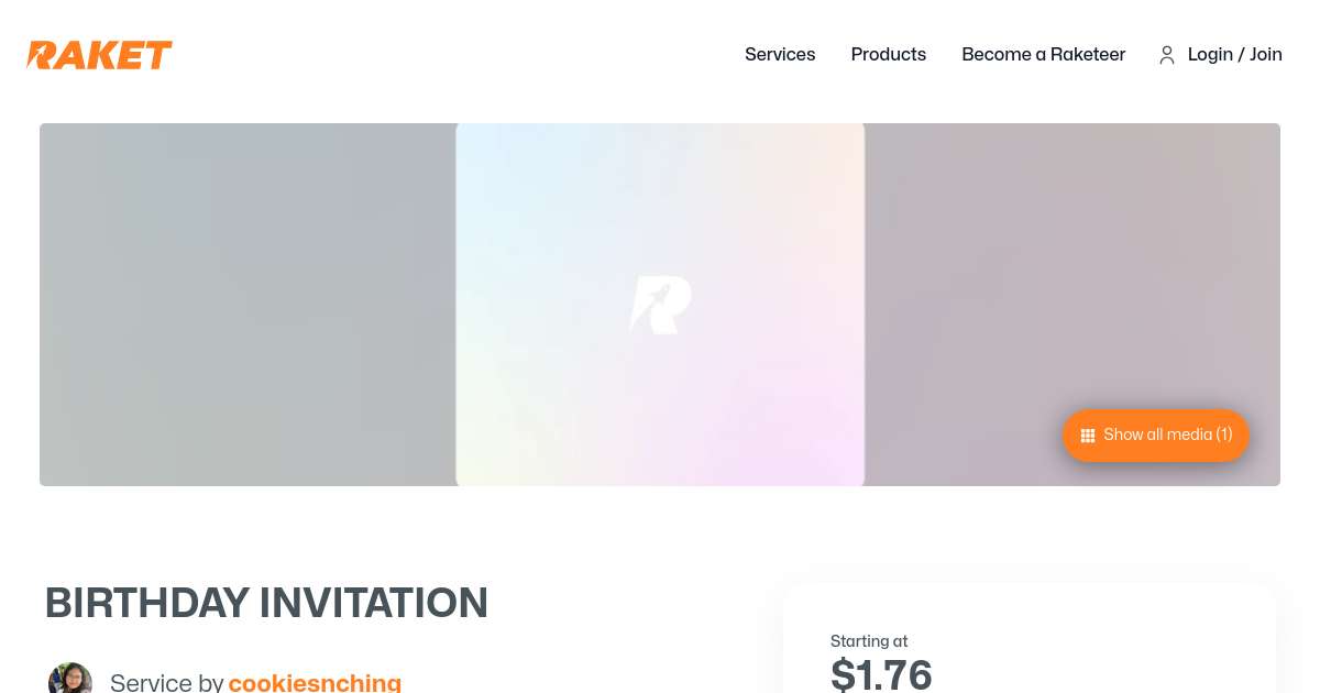 BIRTHDAY INVITATION by cookiesnching - Raket.PH