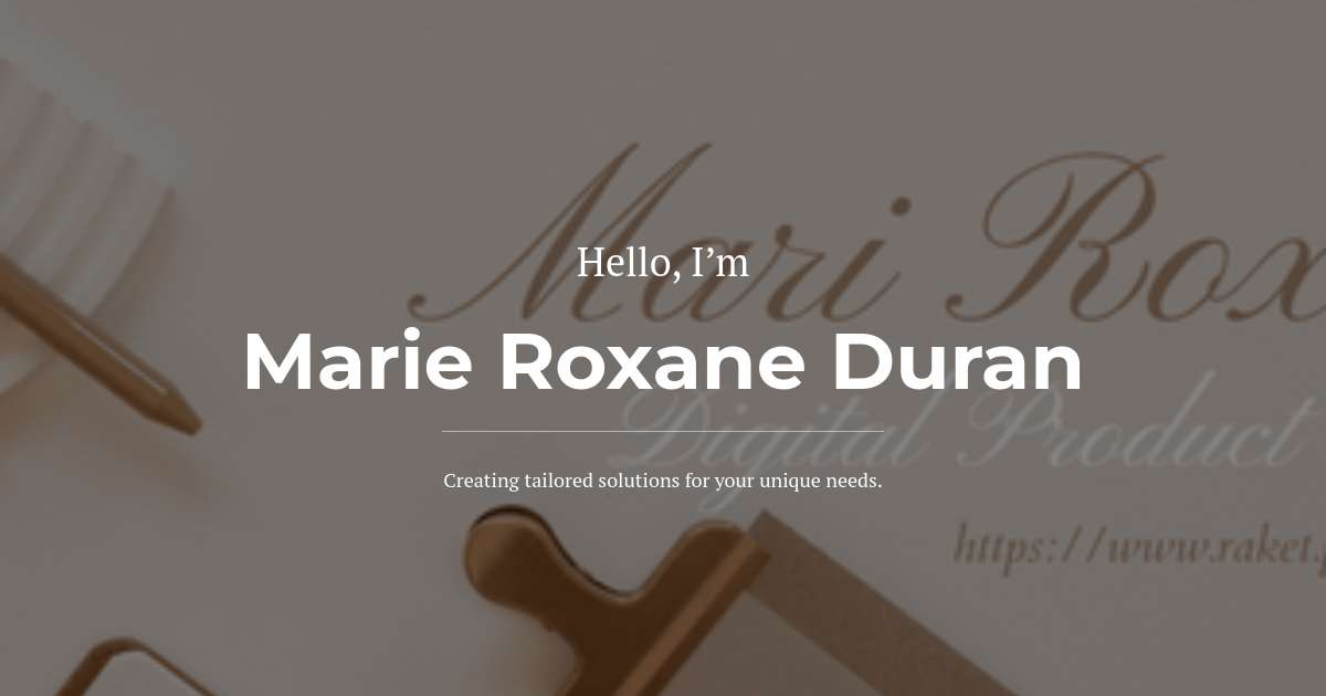 Marie Roxane Duran