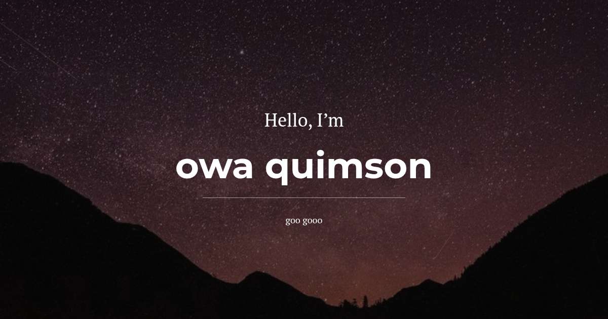 owa quimson