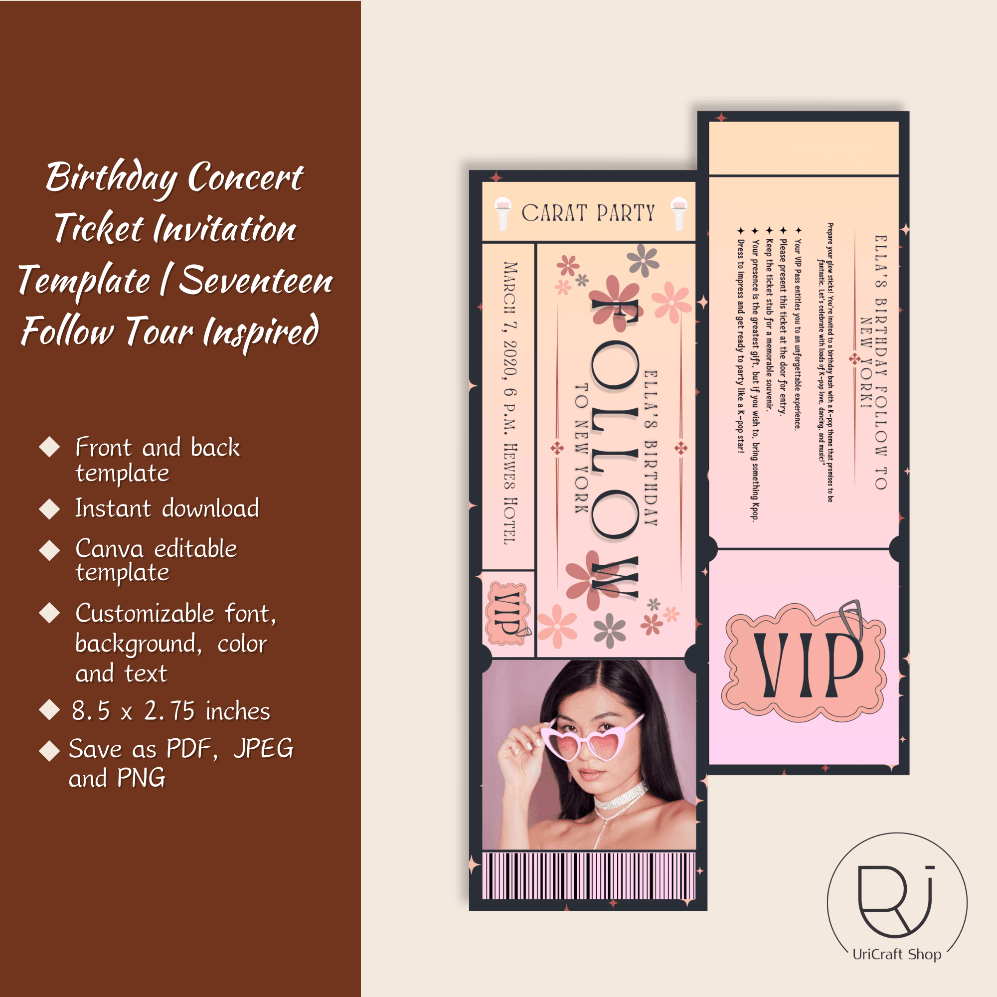 Concert Ticket Invitation Template Ticket Concert Invitation Show