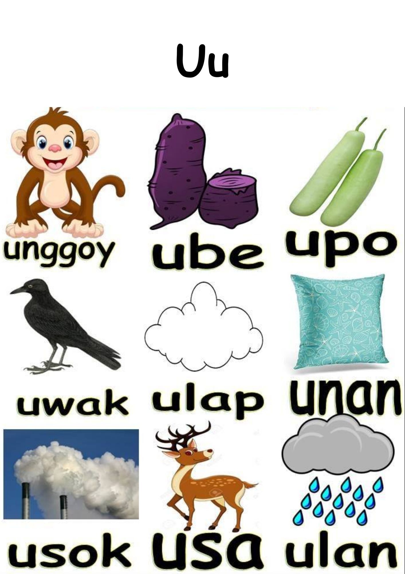 Letter U Words Tagalog