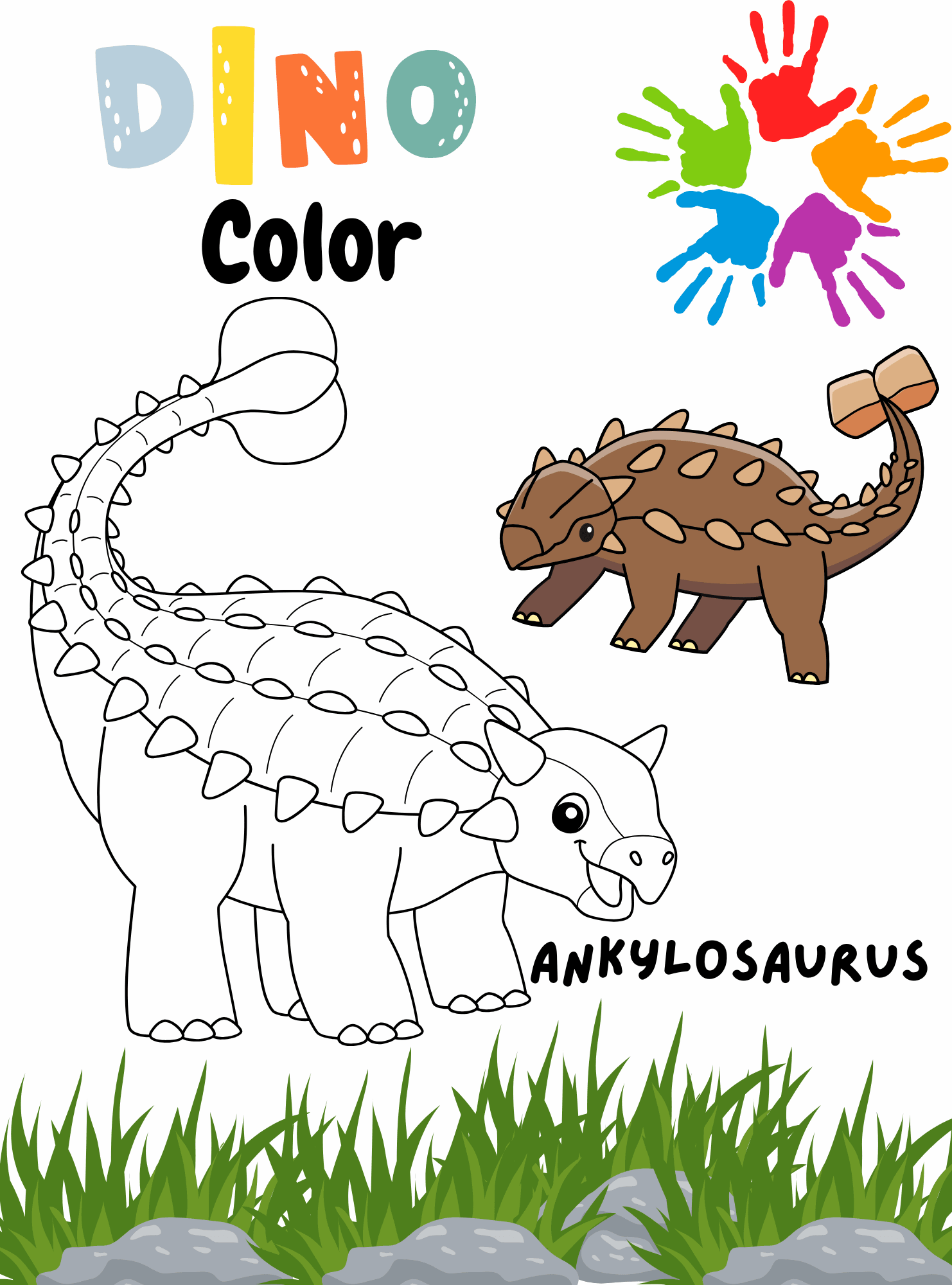 Printable Trex Dinosaur Coloring Page For Kids 2 Supplyme