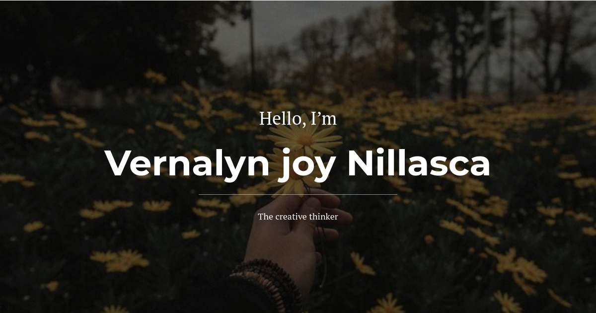 Vernalyn joy Nillasca